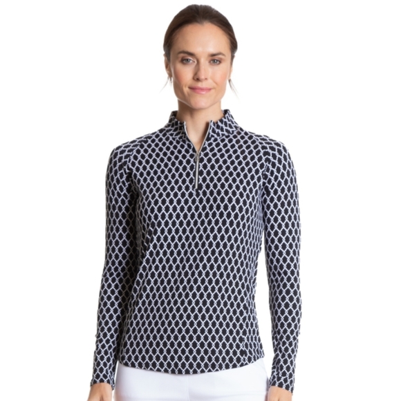 Sport Haley | Tops | Sport Haley Long Sleeves Chain Mock Top | Poshmark